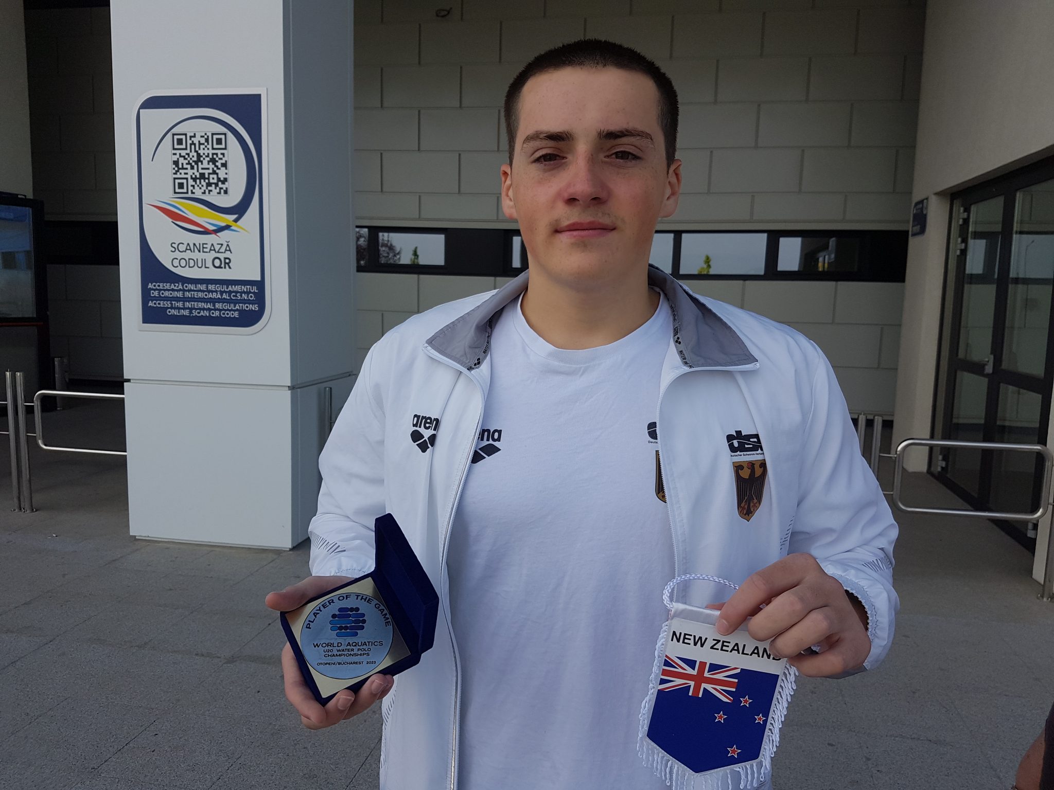 Wasserball U20 WM 2023: Robin Rehm „Player of the Game“ NZL – GER